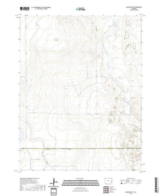 US Topo 7.5-minute map for Chivington SE CO – American Map Store