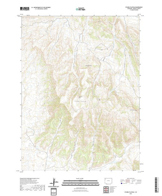 US Topo 7.5-minute map for Citadel Plateau CO – American Map Store
