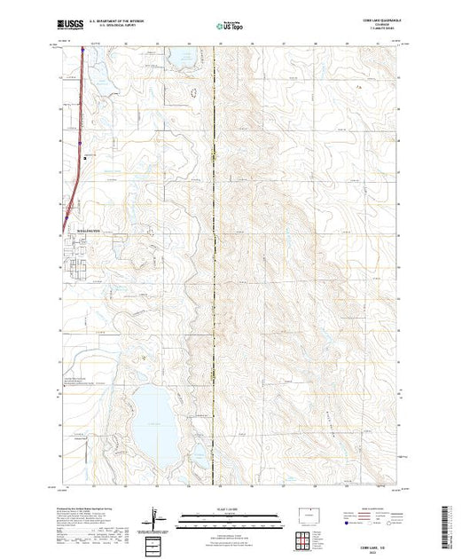 US Topo 7.5-minute map for Cobb Lake CO – American Map Store