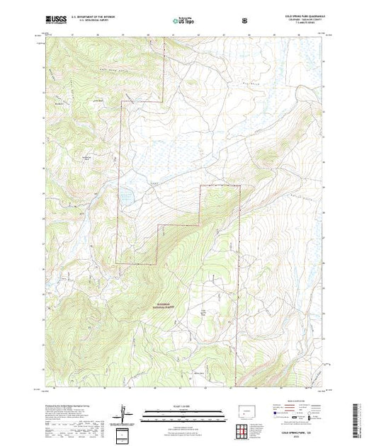 US Topo 7.5-minute map for Cold Spring Park CO – American Map Store