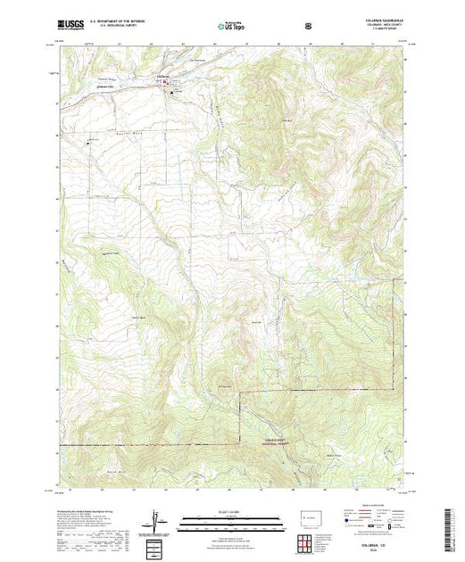 US Topo 7.5-minute map for Collbran CO – American Map Store