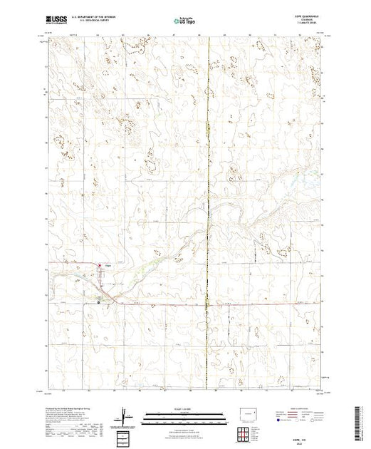 US Topo 7.5-minute map for Cope CO – American Map Store