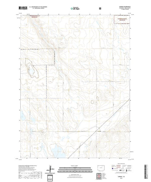 US Topo 7.5-minute map for Cornish CO – American Map Store