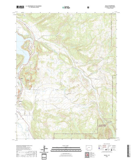 US Topo 7.5-minute map for Dallas CO – American Map Store