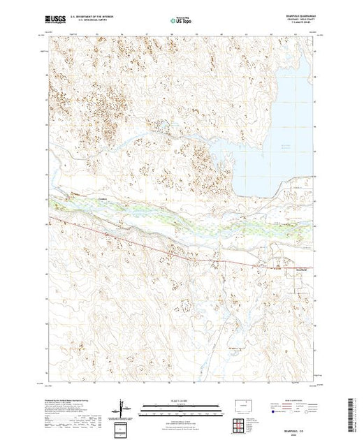 US Topo 7.5-minute map for Dearfield CO – American Map Store