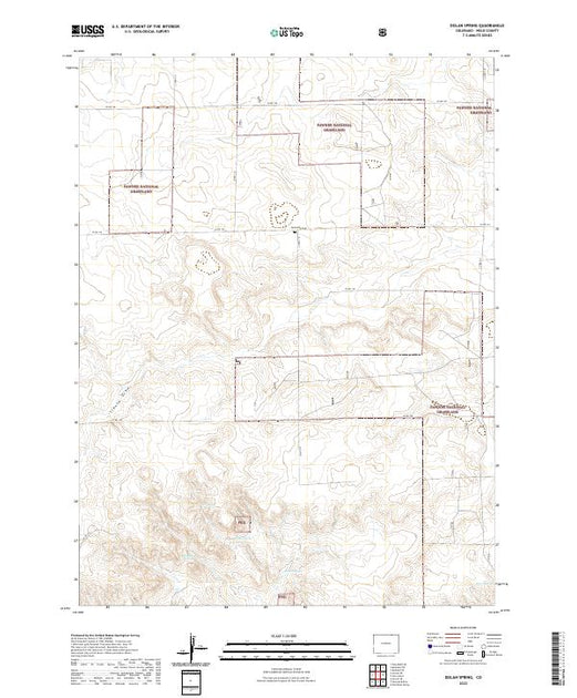 US Topo 7.5-minute map for Dolan Spring CO – American Map Store