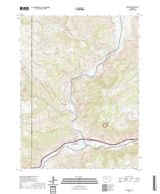 US Topo 7.5-minute map for Dotsero CO – American Map Store