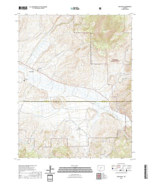 US Topo 7.5-minute map for Doyleville CO – American Map Store