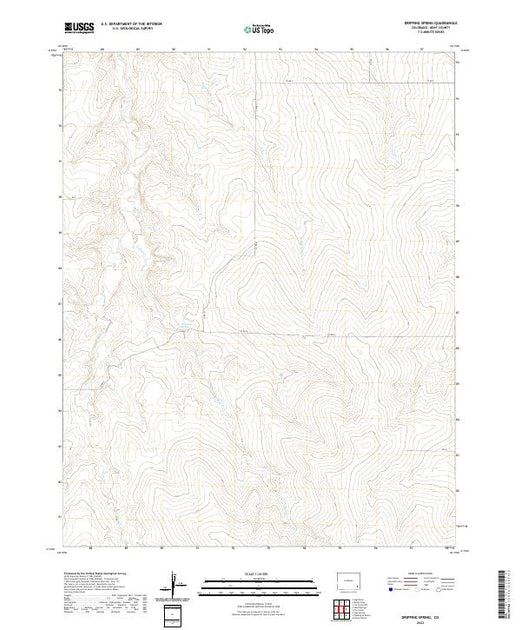 US Topo 7.5-minute map for Dripping Spring CO – American Map Store