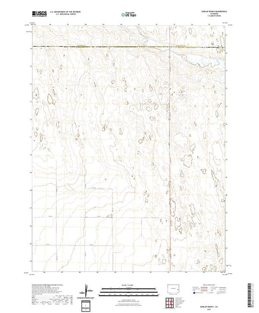 US Topo 7.5-minute map for Dunlap Ranch CO – American Map Store