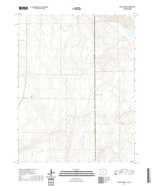 US Topo 7.5-minute map for Durkee Creek SE COKS – American Map Store