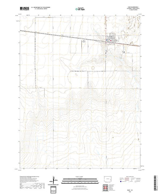 US Topo 7.5-minute map for Eads CO – American Map Store