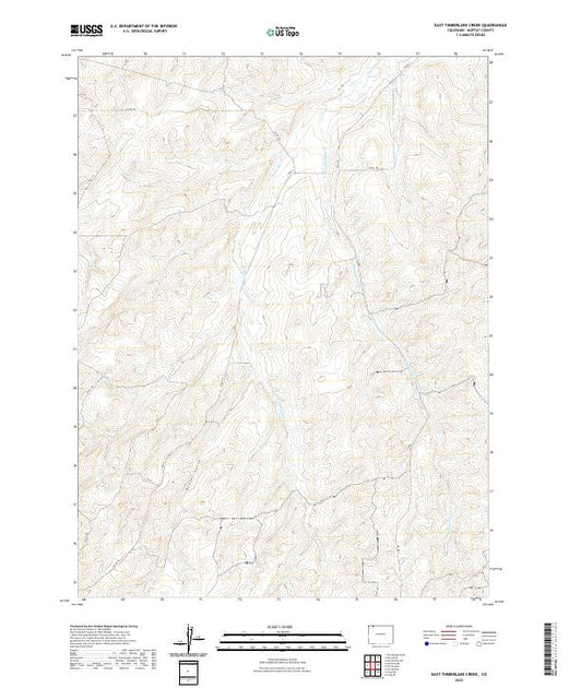 US Topo 7.5-minute map for East Timberlake Creek CO – American Map Store