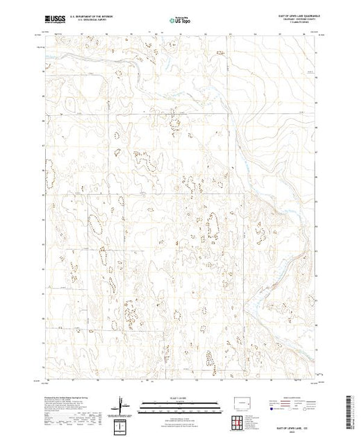 US Topo 7.5-minute map for East of Lewis Lake CO – American Map Store