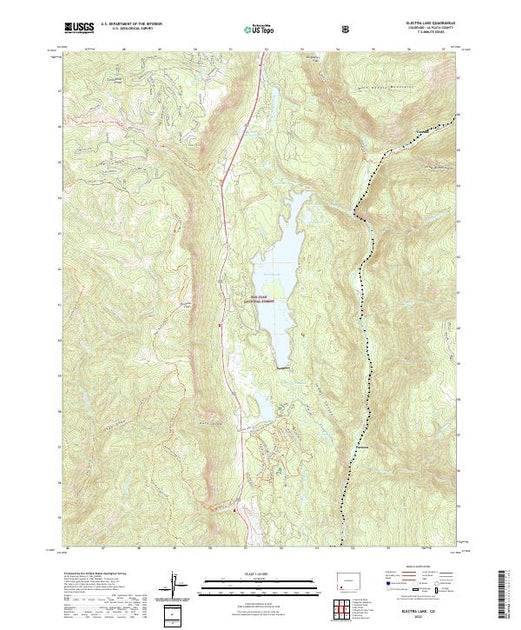 US Topo 7.5-minute map for Electra Lake CO – American Map Store