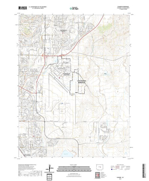 US Topo 7.5-minute map for Elsmere CO – American Map Store