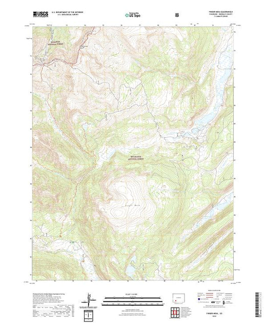 US Topo 7.5-minute map for Finger Mesa CO – American Map Store