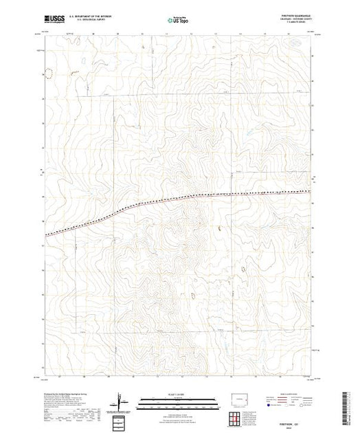 US Topo 7.5-minute map for Firstview CO – American Map Store