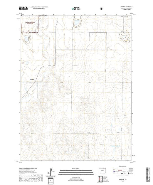 US Topo 7.5-minute map for Fosston CO – American Map Store