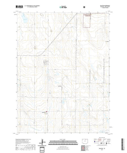 US Topo 7.5-minute map for Galeton CO – American Map Store