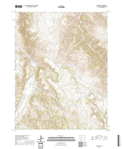 US Topo 7.5-minute map for Gateview CO – American Map Store
