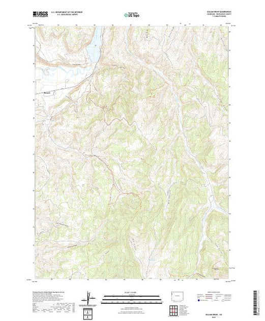 US Topo 7.5-minute map for Gillam Draw CO – American Map Store