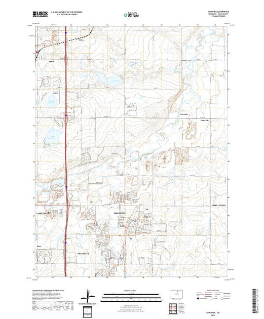 US Topo 7.5-minute map for Gowanda CO – American Map Store