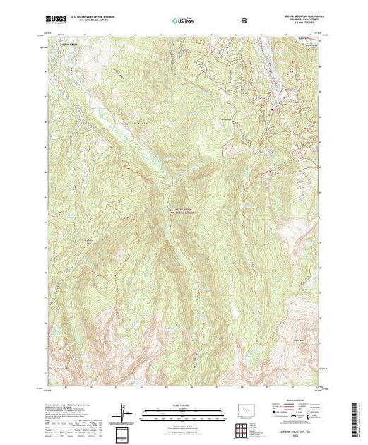 US Topo 7.5-minute map for Grouse Mountain CO – American Map Store