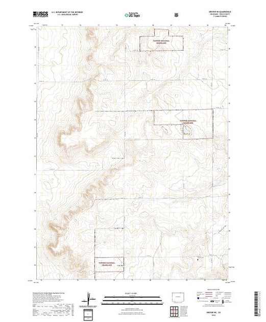 US Topo 7.5-minute map for Grover NE CO – American Map Store