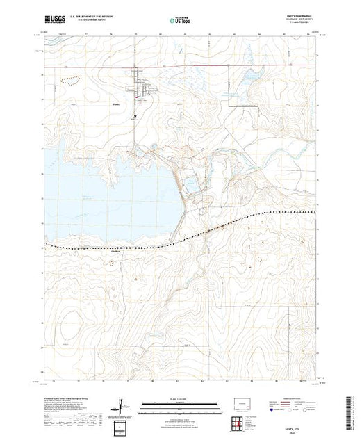 US Topo 7.5-minute map for Hasty CO – American Map Store