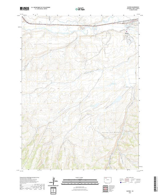 US Topo 7.5-minute map for Hayden CO – American Map Store