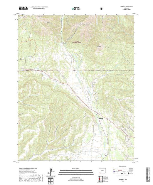 US Topo 7.5-minute map for Hesperus CO – American Map Store