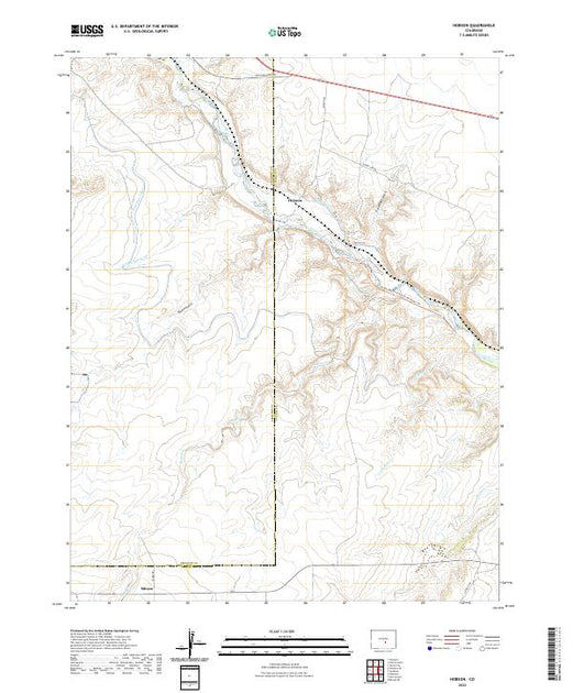 US Topo 7.5-minute map for Hobson CO – American Map Store