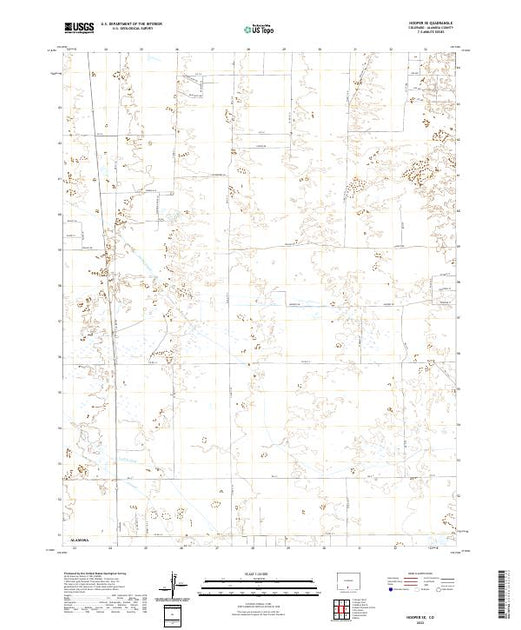US Topo 7.5-minute map for Hooper SE CO – American Map Store