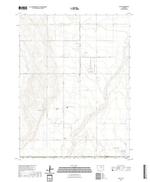 US Topo 7.5-minute map for Hoyt CO – American Map Store