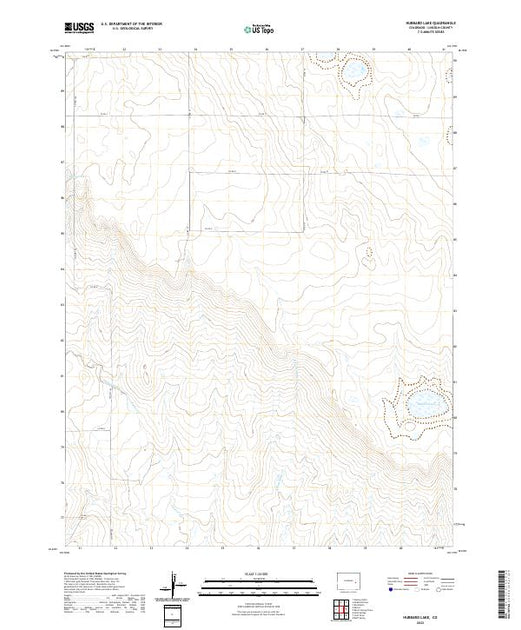 US Topo 7.5-minute map for Hubbard Lake CO – American Map Store