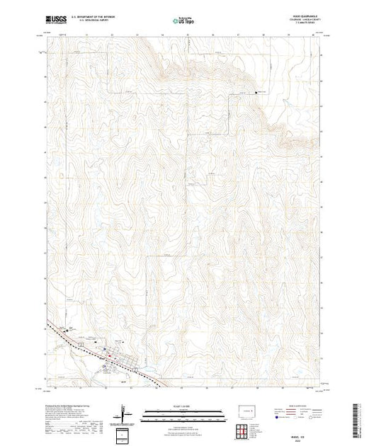 US Topo 7.5-minute map for Hugo CO – American Map Store