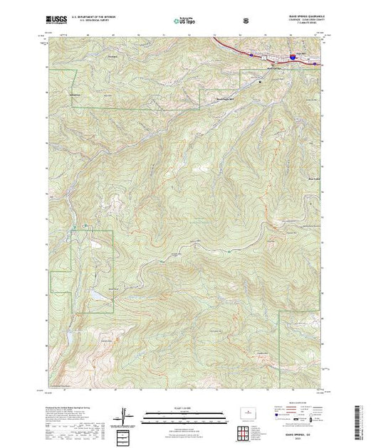 US Topo 7.5-minute map for Idaho Springs CO – American Map Store