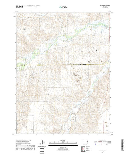 US Topo 7.5-minute map for Idalia SE CO – American Map Store