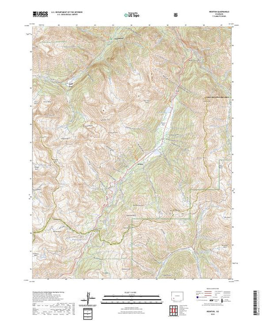 US Topo 7.5-minute map for Ironton CO – American Map Store
