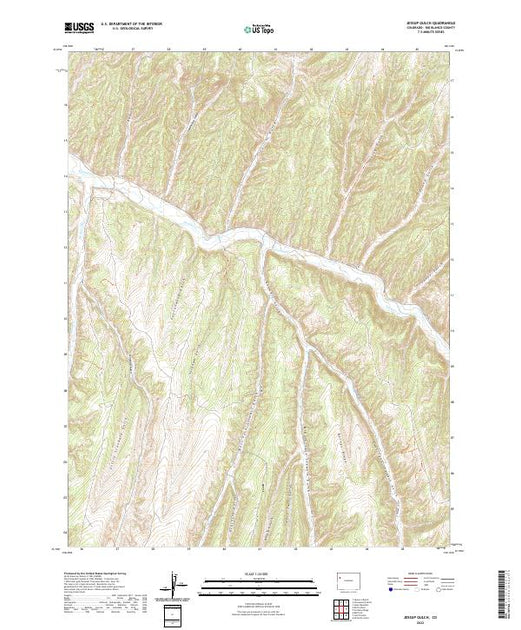 US Topo 7.5-minute map for Jessup Gulch CO – American Map Store
