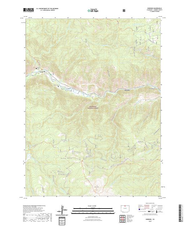 US Topo 7.5-minute map for Kinikinik CO – American Map Store