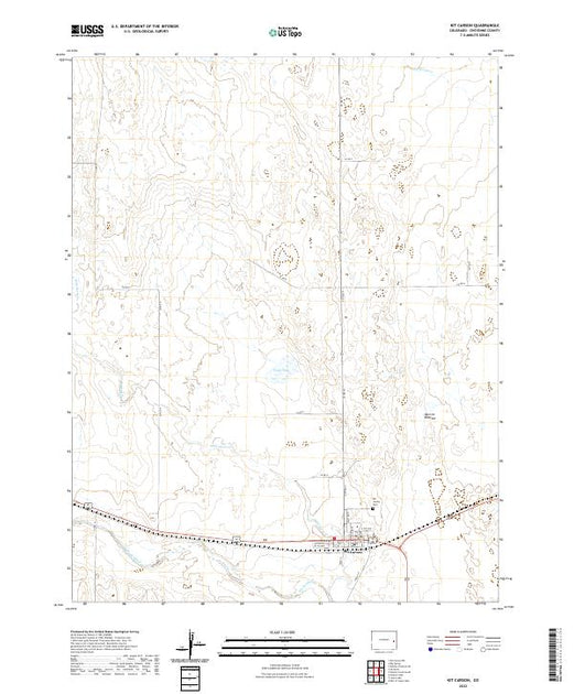 US Topo 7.5-minute map for Kit Carson CO – American Map Store