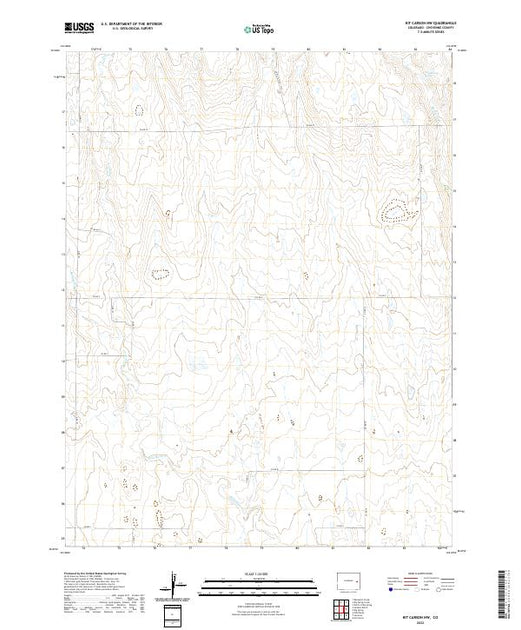 US Topo 7.5-minute map for Kit Carson NW CO – American Map Store