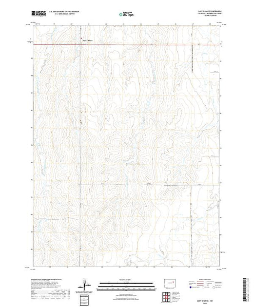 US Topo 7.5-minute map for Last Chance CO – American Map Store
