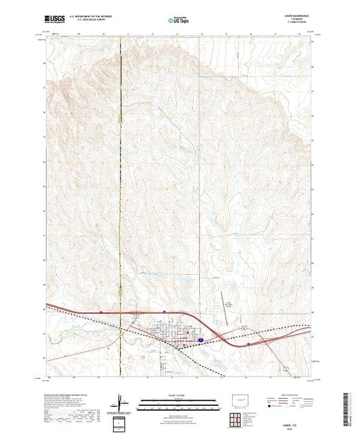 US Topo 7.5-minute map for Limon CO – American Map Store