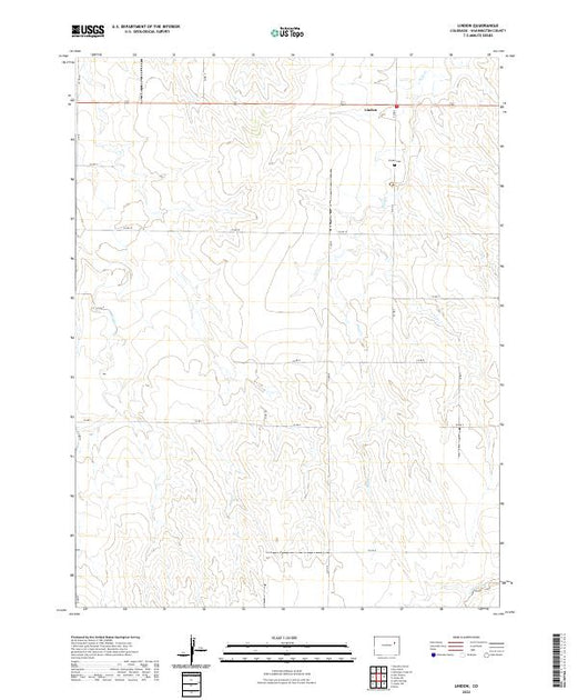US Topo 7.5-minute map for Lindon CO – American Map Store