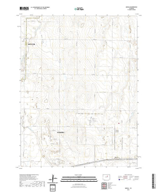 US Topo 7.5-minute map for Manila CO – American Map Store