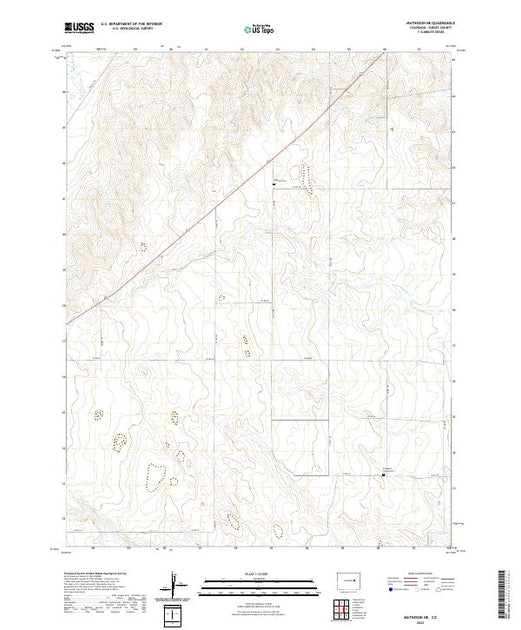 US Topo 7.5-minute map for Matheson NE CO – American Map Store