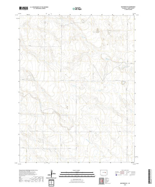 US Topo 7.5-minute map for Matheson SE CO – American Map Store